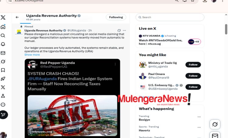 URA Denies System Chaos: Digital Tax Ledger Running Smoothly ...
